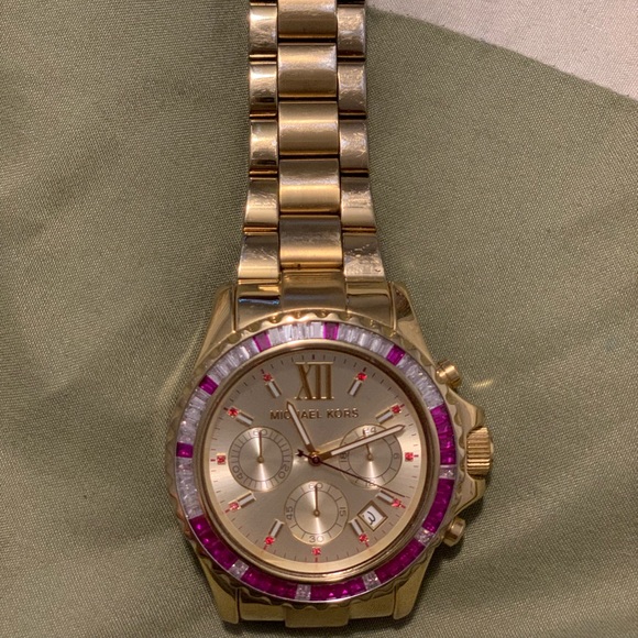 Michael Kors | Jewelry | Michael Kors Everest Chronograph Mk587 Watch ...